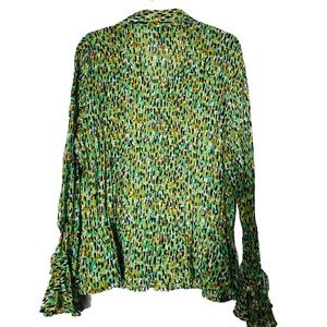 Bay Studio | Tops | Bay Studio Plus X Sheer Fringe Front Blouse | Poshmark